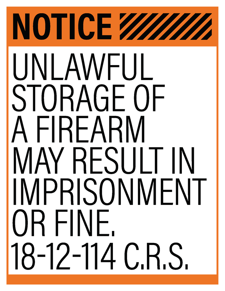 Firearms safe storage requirements | Department of Public Health ...